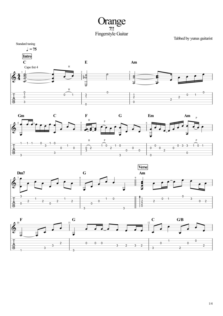 Orange - 7!! (PDF) - Yunus Guitarist